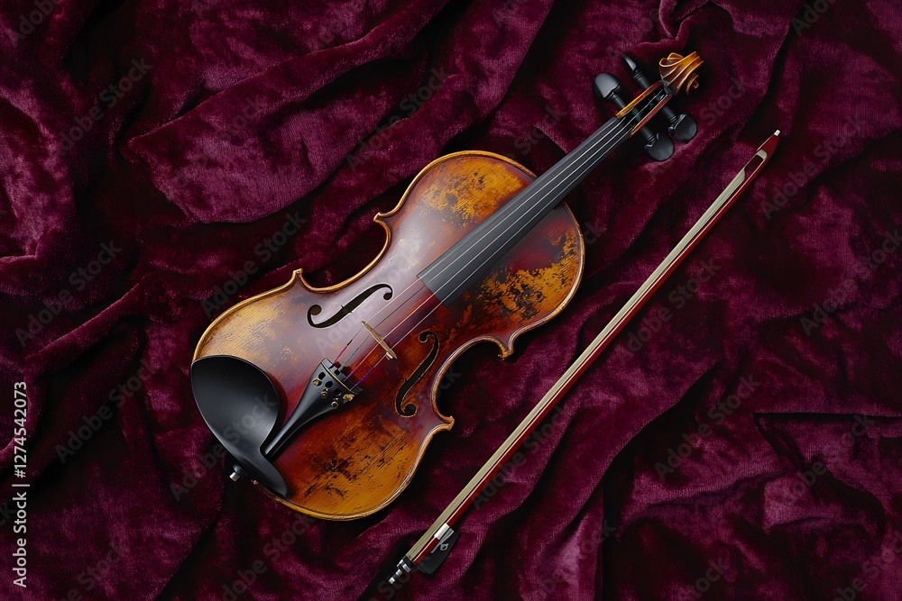 violin, classical violin, musical instrument, elegant violin, vintage ...