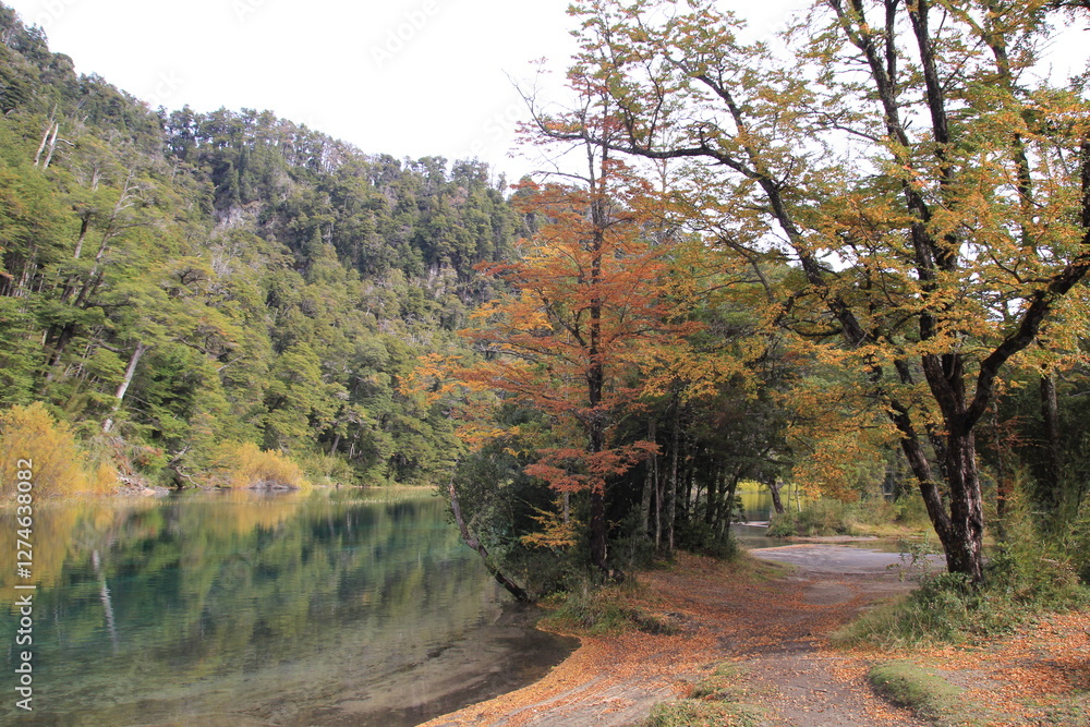 Lago Machonico Espejo Grande Chico San Martin de los Andes Patagonia ...