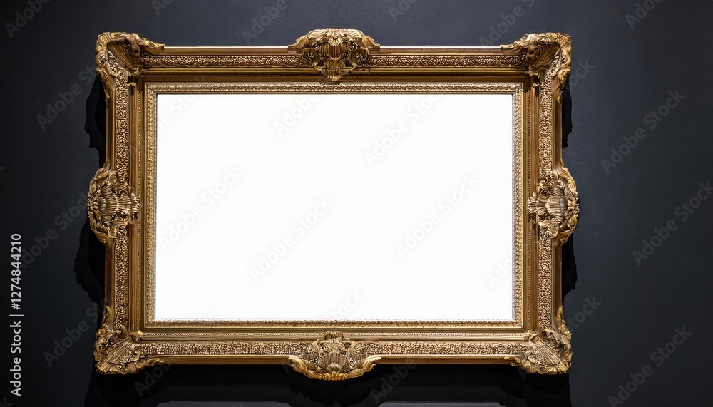 Timeless Elegance Antique Art Fair Gallery Frame Showcased Against ...