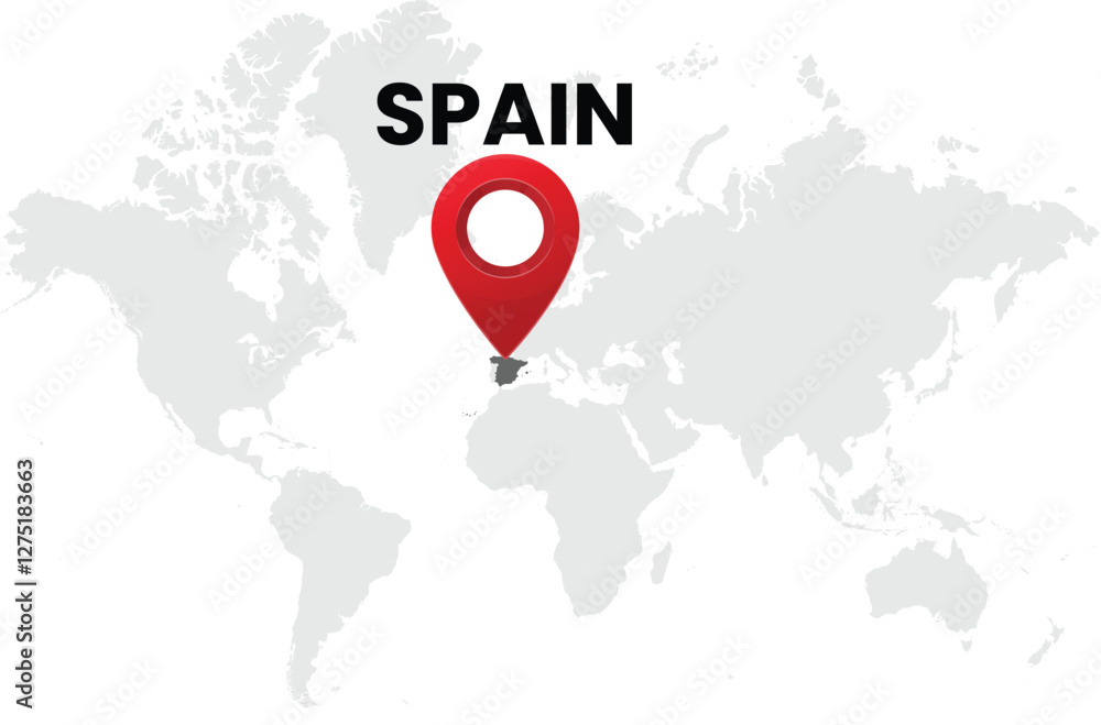 Image vectorielle Stock Spain map on transparent background. Spain map ...