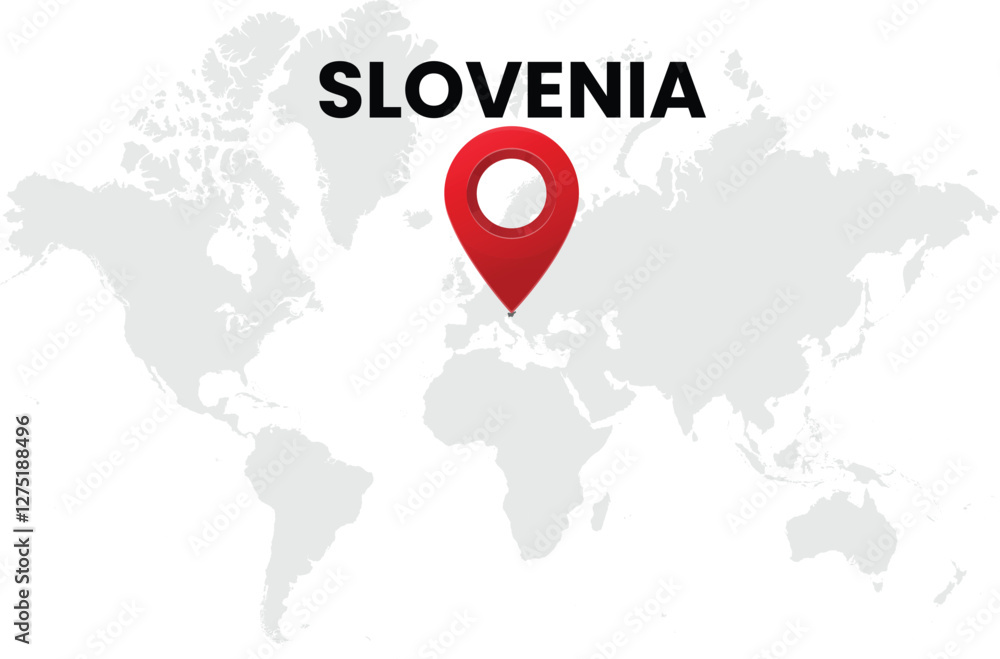 Image vectorielle Stock Slovenia map on transparent background ...