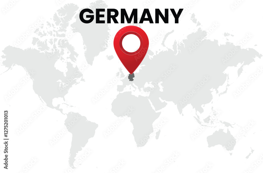 Image vectorielle Stock Germany map on transparent background. Germany ...