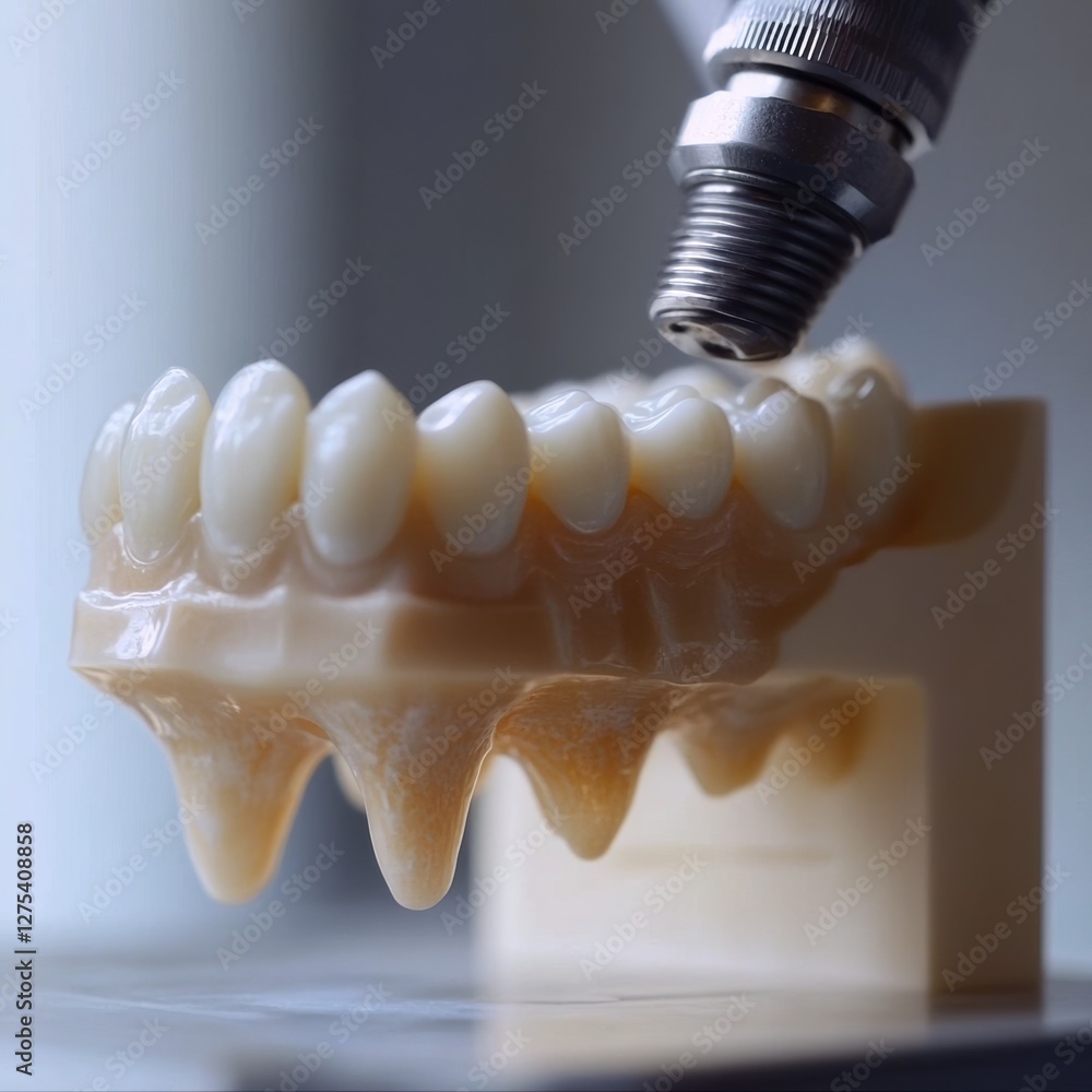 Dental 3d printing process for prosthetic teeth laboratory technology ...