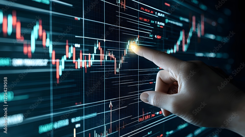 Modern Financial Technology Depicting Interactive Digital Trading ...