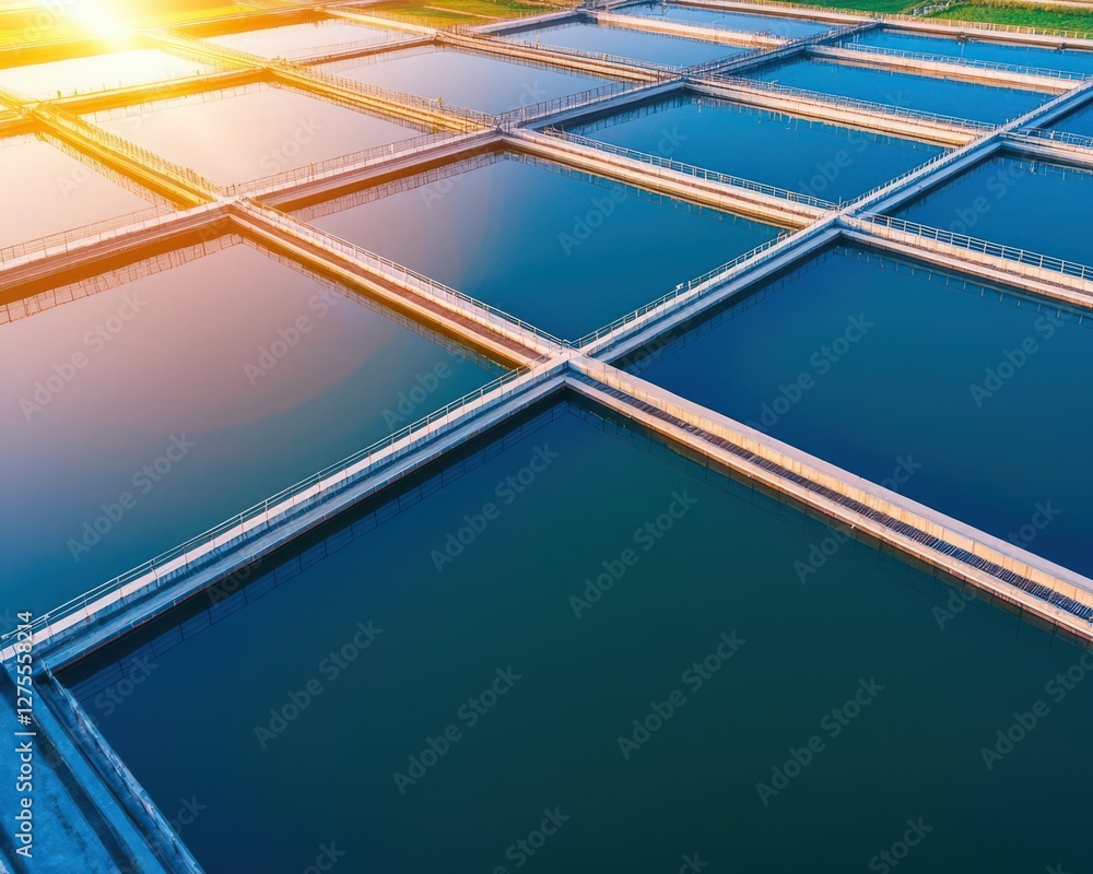 Green Tech Bioenergy Concept, Drone view of integrated bioenergy and ...