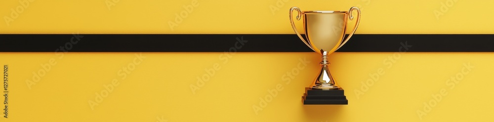 The concept of winning and success is embodied by a champion gold ...