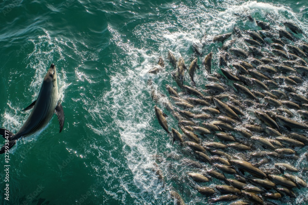 Baja California: Striped Marlin and Sea Lion Hunting in Sardine Bait ...