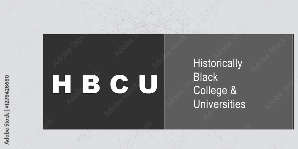 2D illustration Historically Black Colleges and Universities (HBCUs ...