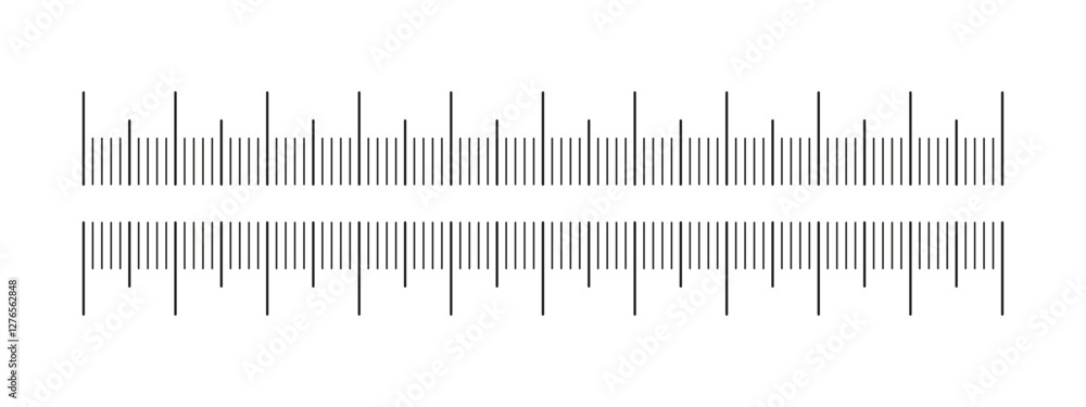 Vetor Chart with 10 centimeters. Scale for ruler in centimeters. Metric ...