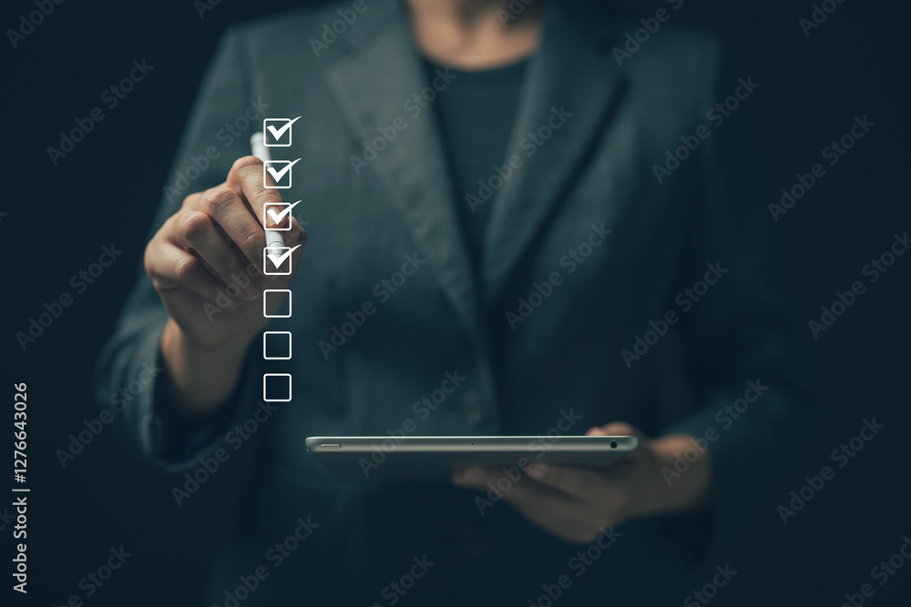 Reviewing and completing online survey forms document management system ...