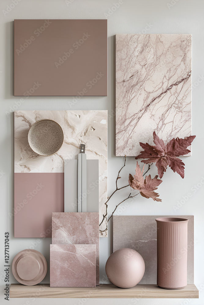 Kitchen Color Scheme Mood Board. Interior design mood board featuring a ...