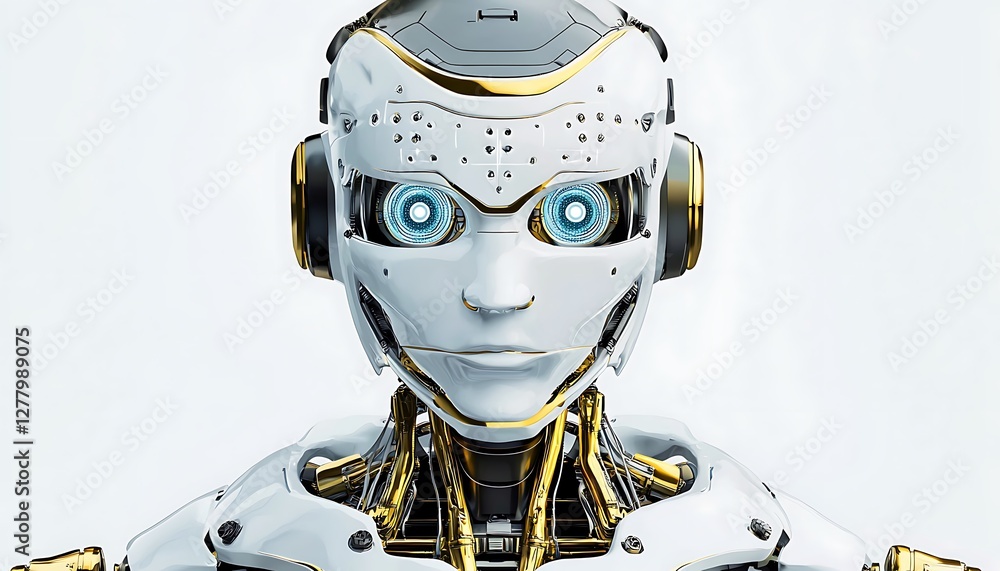 Artificial Intelligence robot logo Vector artificial intelligence robot ...