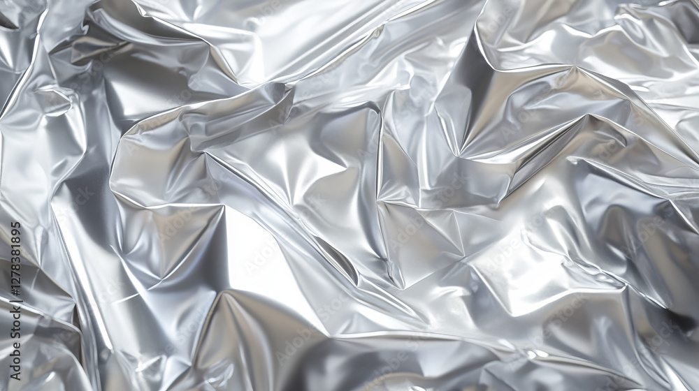 Transparent plastic vinyl wrap whole and torn with wrinkles and overlay ...