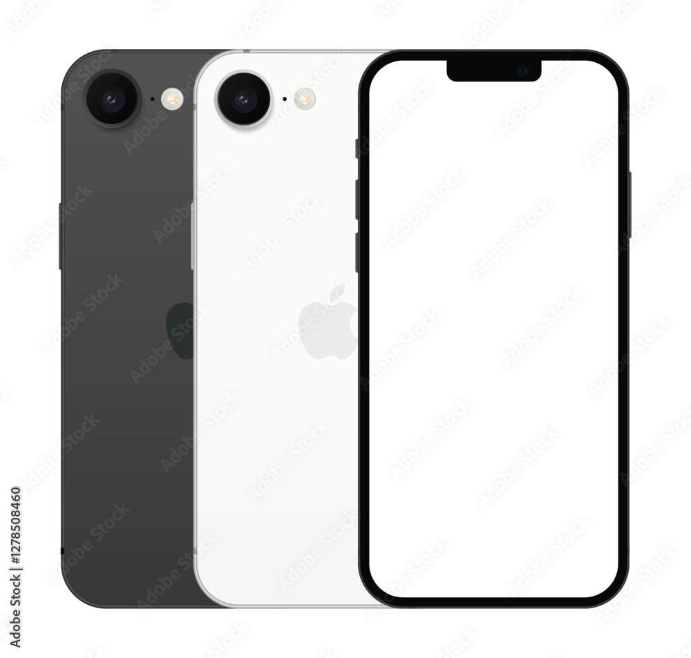 Apple iPhone 16e. Realistic vector illustration Stock Vector | Adobe Stock
