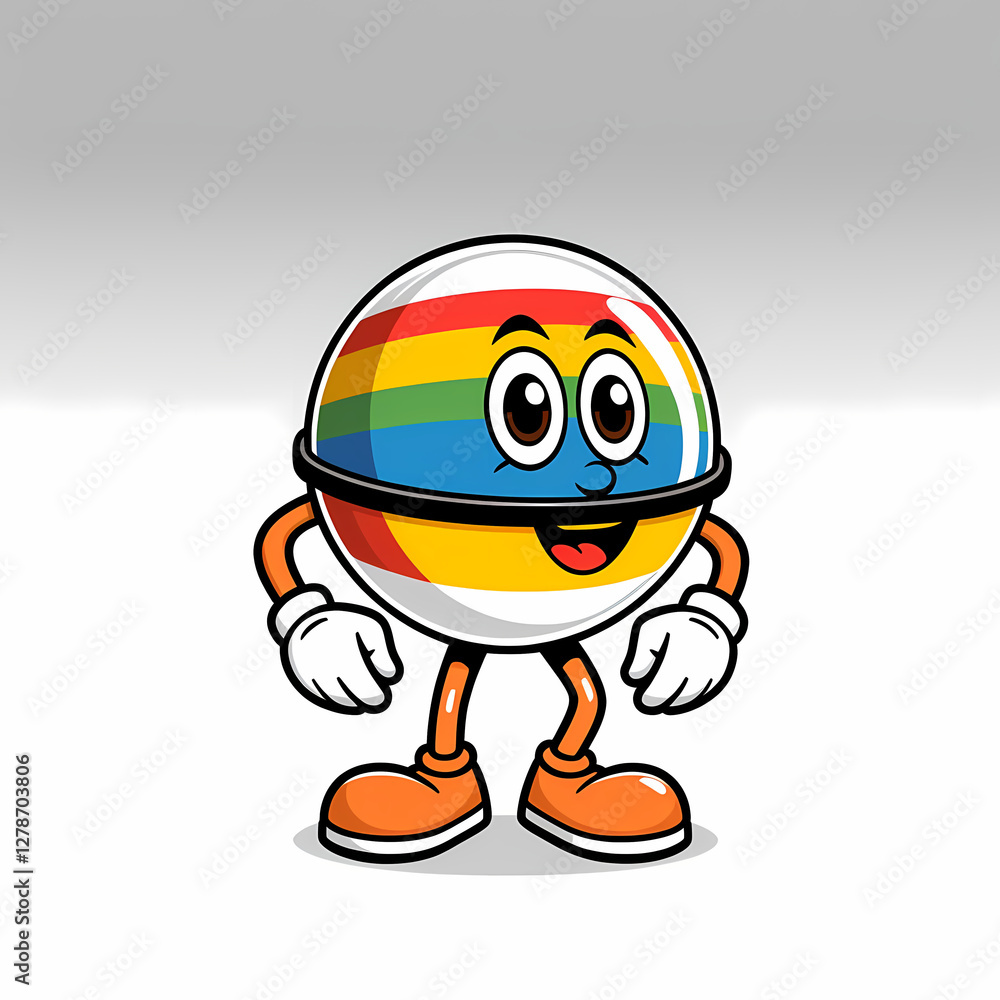cartoon character of a man lines of colors face on it personaje de ...