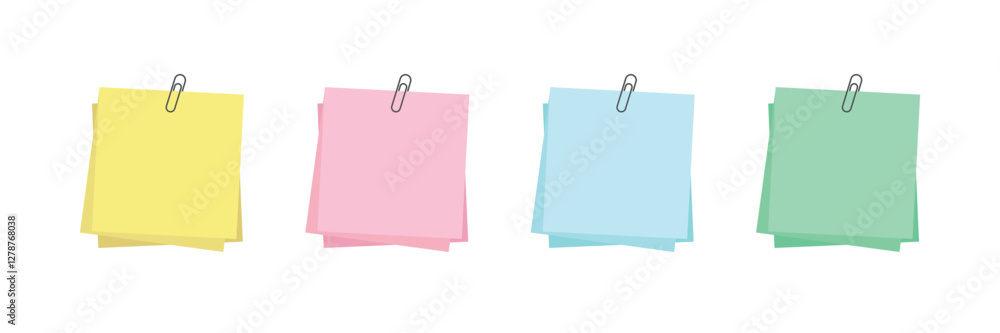 Notes, clip art note paper, post-it notes. Planner's notebook page ...