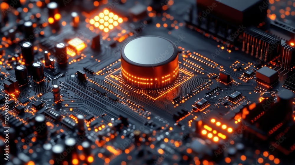 Illuminated circuit board with toroidal core inductors, precision ...