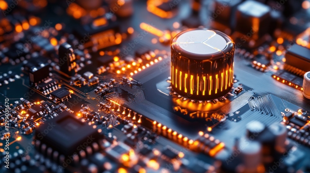 Illuminated circuit board with toroidal core inductors, precision ...