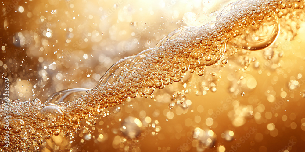 Effervescent Golden Beverage Splash - Captivating Drink Photography in ...