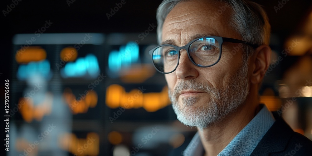 Professional uses holographic displays to visualize & manage business ...