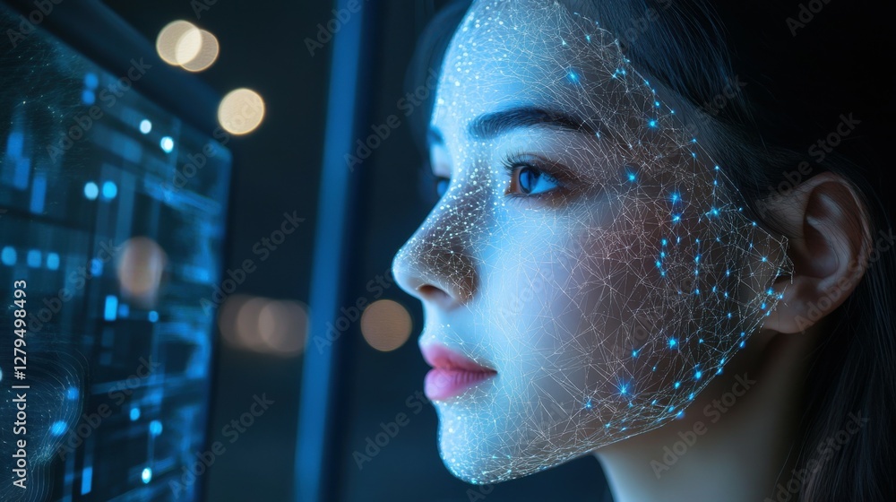 Deep fake. Deepfake AI photo or video in phone. Face swap. Artificial ...