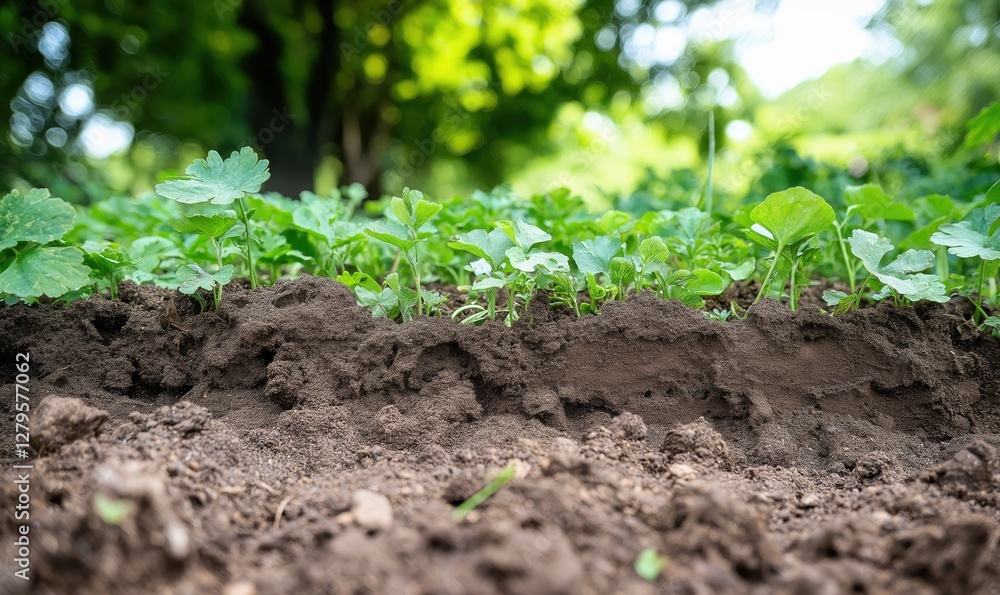 Soil reveals its vibrant hues and textures, enriched with essential ...