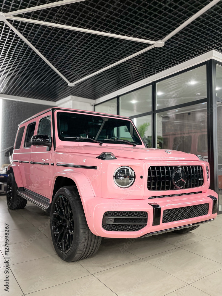 Photo Stock Brabus G Wagon. Pink Mercedes Benz G63 AMG. Mercedes Benz G ...