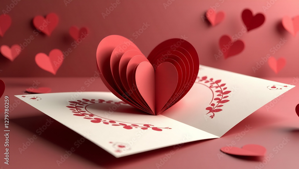 Interactive Pop-Up Card for Anniversaries – A romantic pop-up card ...