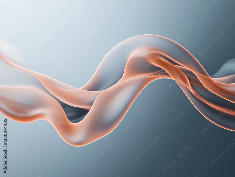 Digital fire abstraction, vibrant plasma waves flickering in slow ...