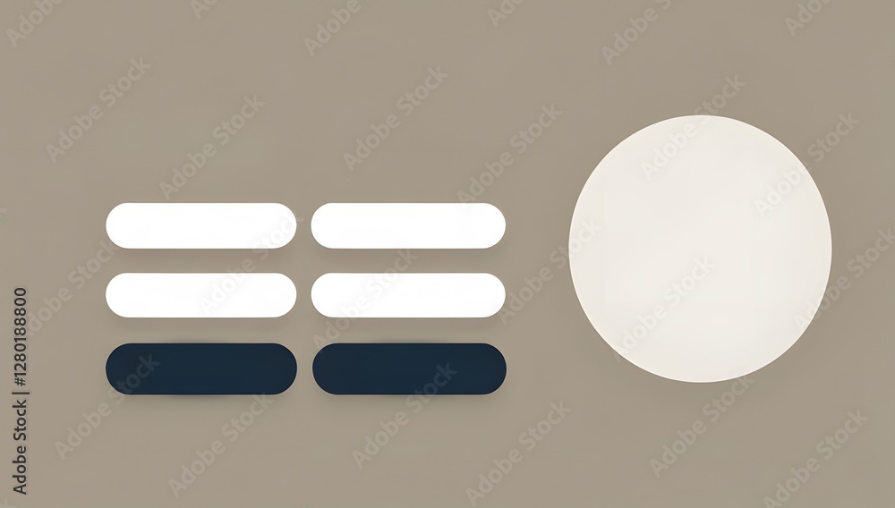 login form with login and password icons for web interface design ...