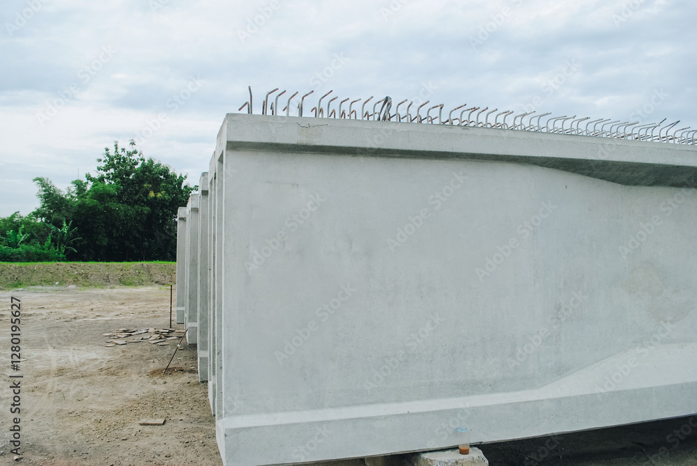 Segmental PC-I Girder is a precast I-shaped beam made of prestressed ...