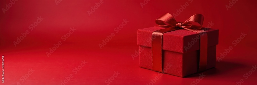 Velvet gift box, plush handcuffs, red backdrop, handcuffs, celebration ...