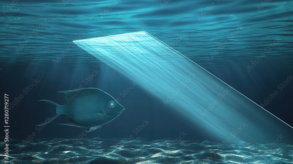 diagram illustrating how refraction affects the appearance of objects ...