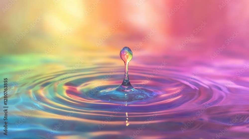 animation of light bending as it enters a water droplet, demonstrating ...