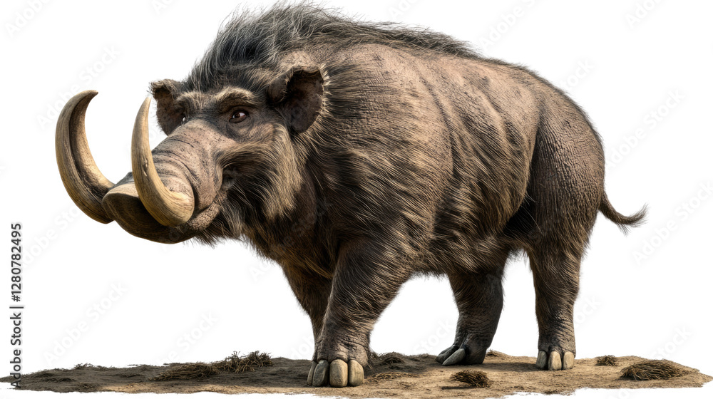 Giant Boar in the wild : A majestic prehistoric giant boar, showcasing ...