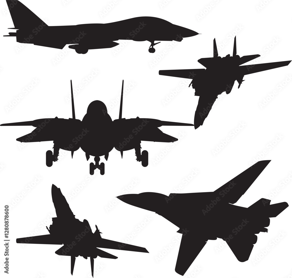 F-14 Tomcat Svg, F-14 Tomcat Military Fighter Jet Bundle , Aircraft ...