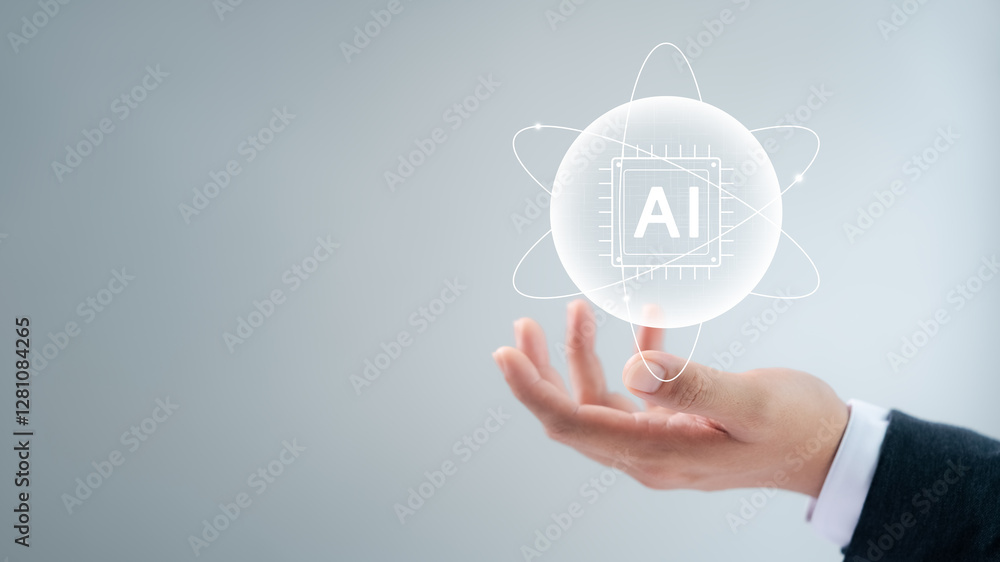AI technology, Humans use AI in their work to help maximize efficiency, Machine learning, Create ...
