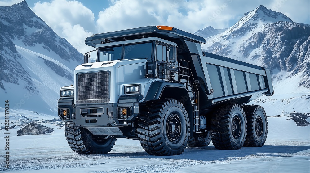 Large Mining Dump Truck Heavy Duty Industrial Vehicle for Construction ...