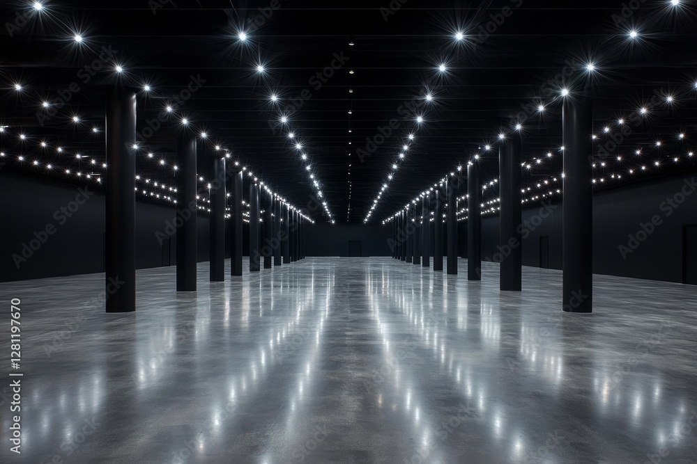 A 360 degree full panorama environment map depicting a black ...