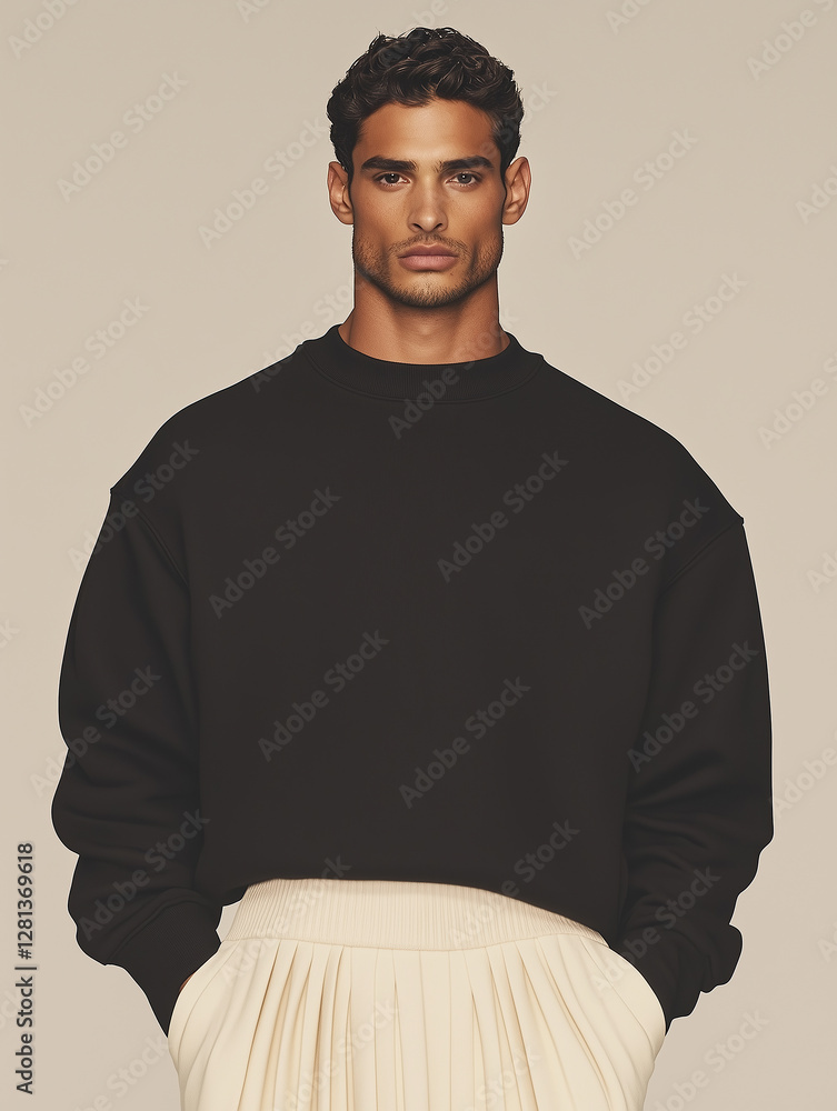 Male fashion concept. Portrait of handsome south american young male ...