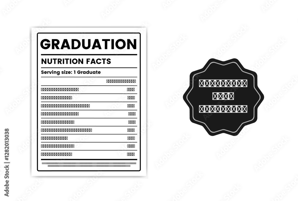 graduation nutrition facts,graduation nutrition facts label template ...