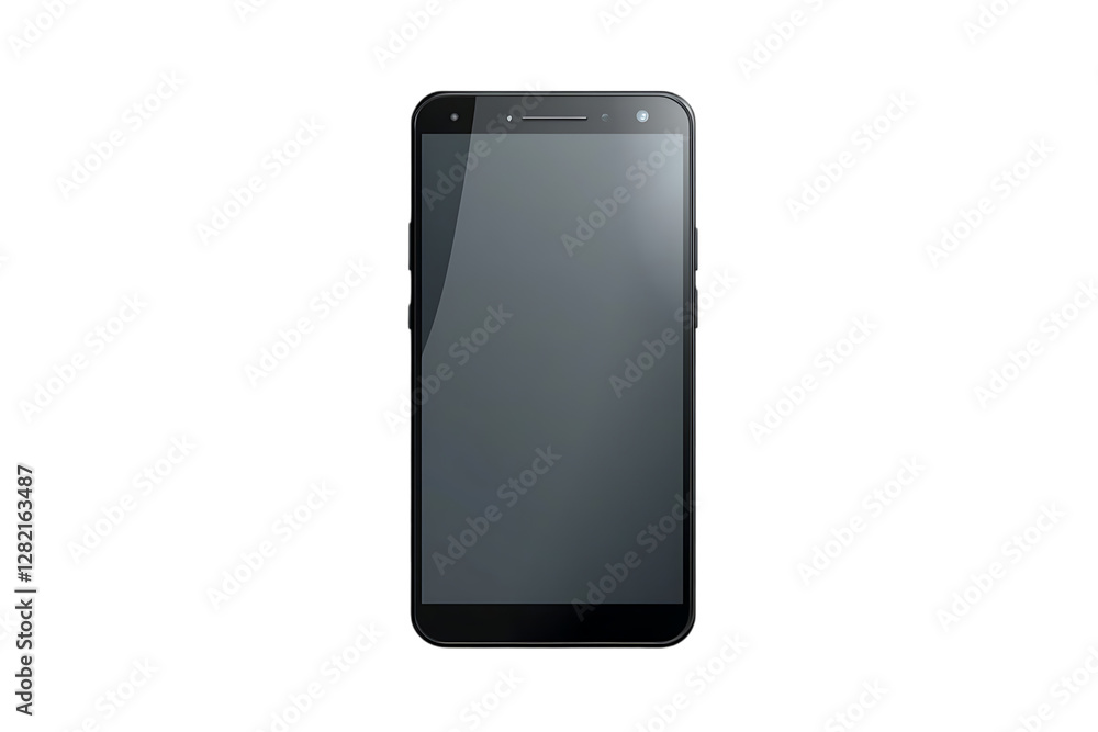 Realistic models smartphone with transparent screens. Smartphone mockup ...