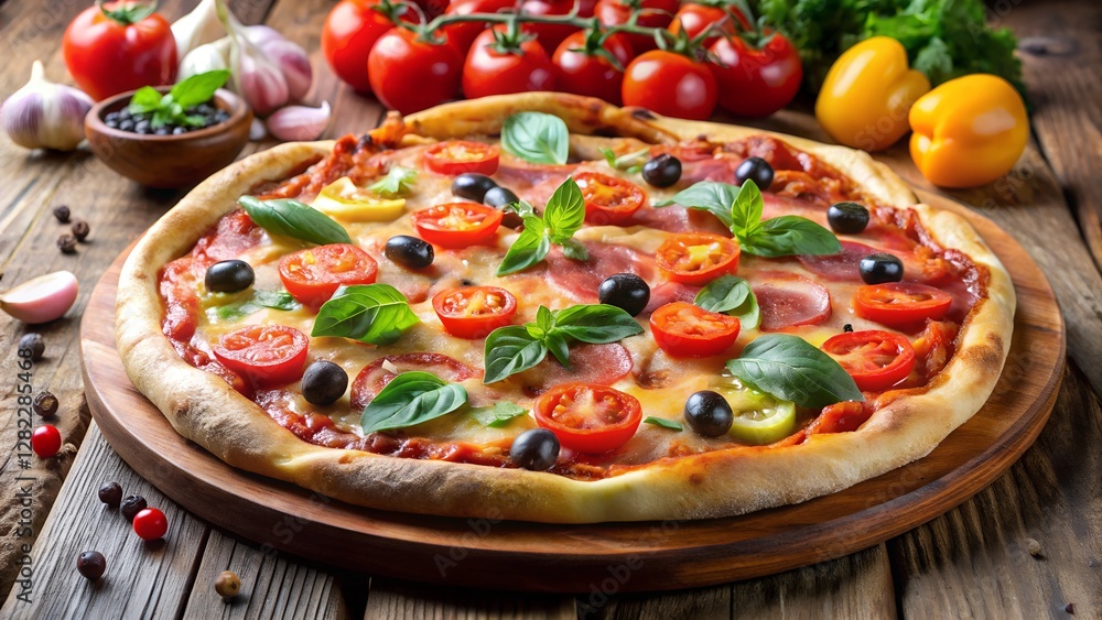 Foto de Stock Pizza Fast food Pizzeria Cafe Bar Restaurant Coffee shop Catering Menu Price list ...