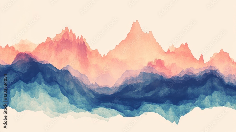 Stock market trend graph flat design side view economic analysis theme ...