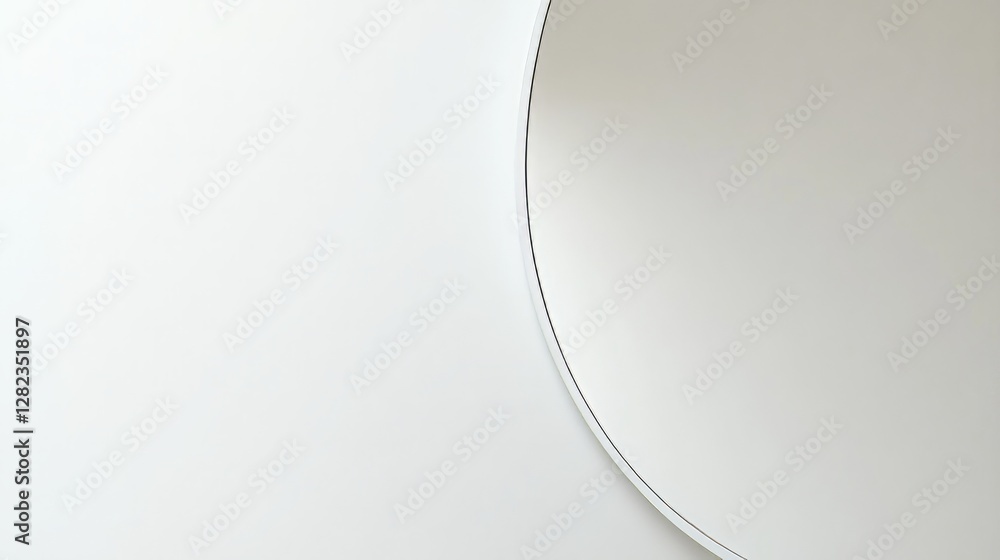 mirror on white background. Blank background for text on banners ...