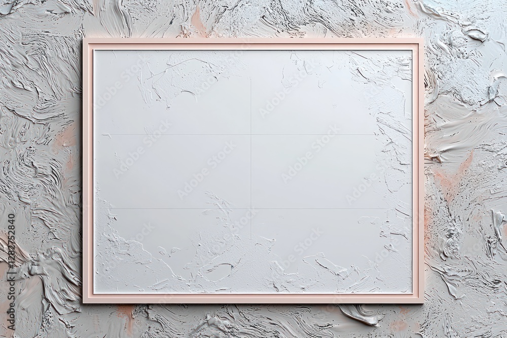 Soft blush borders surround a clean white wireframe in a realistic AI ...