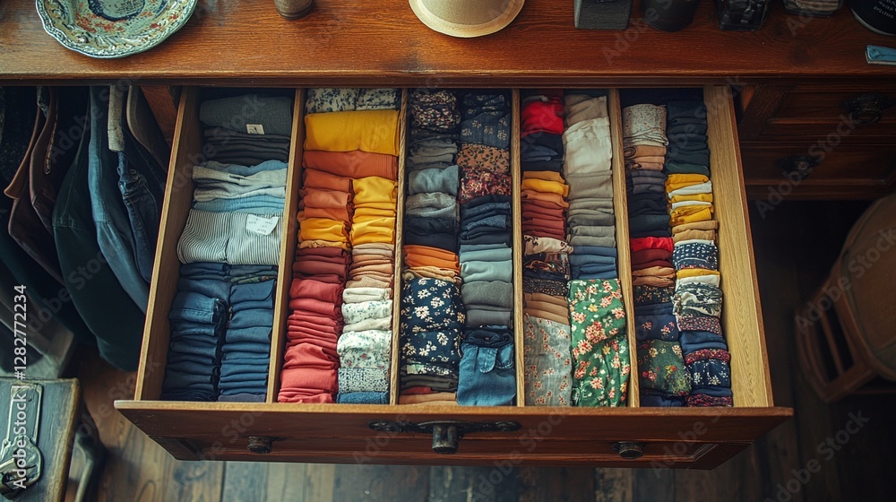 smart storage idea with a well-organized drawer featuring perfectly ...