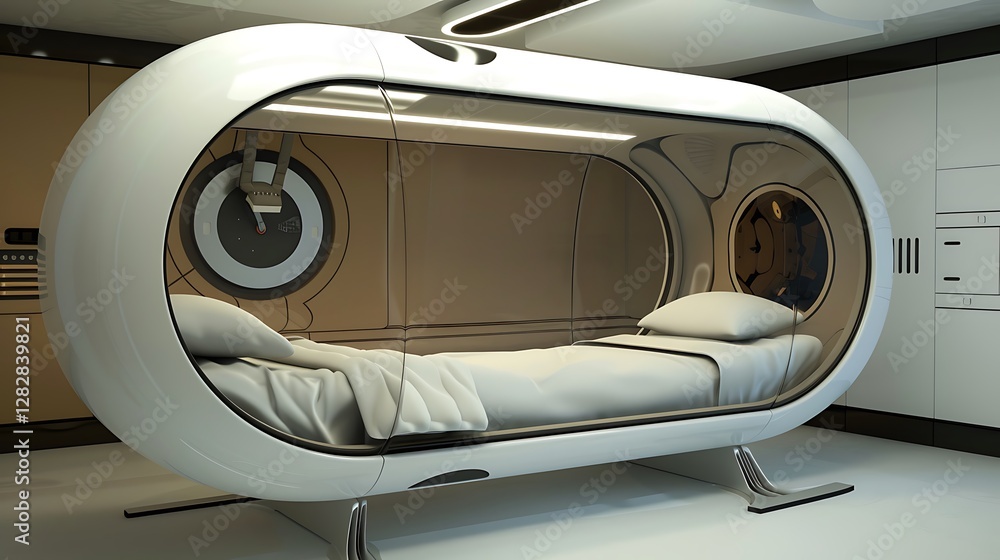 Futuristic Transparent Capsule Bed Design for Modern Living Spaces and ...