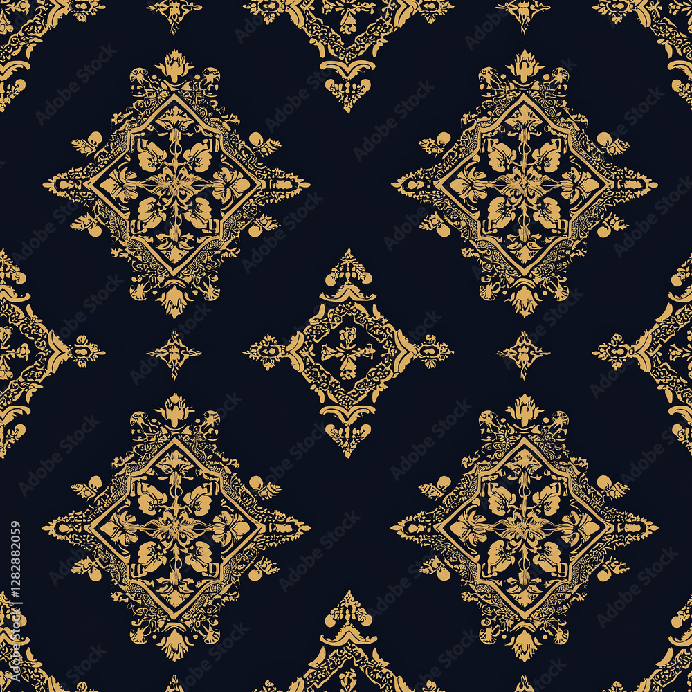 Hand-woven songket seamless pattern motifs from brunei textiles and ...