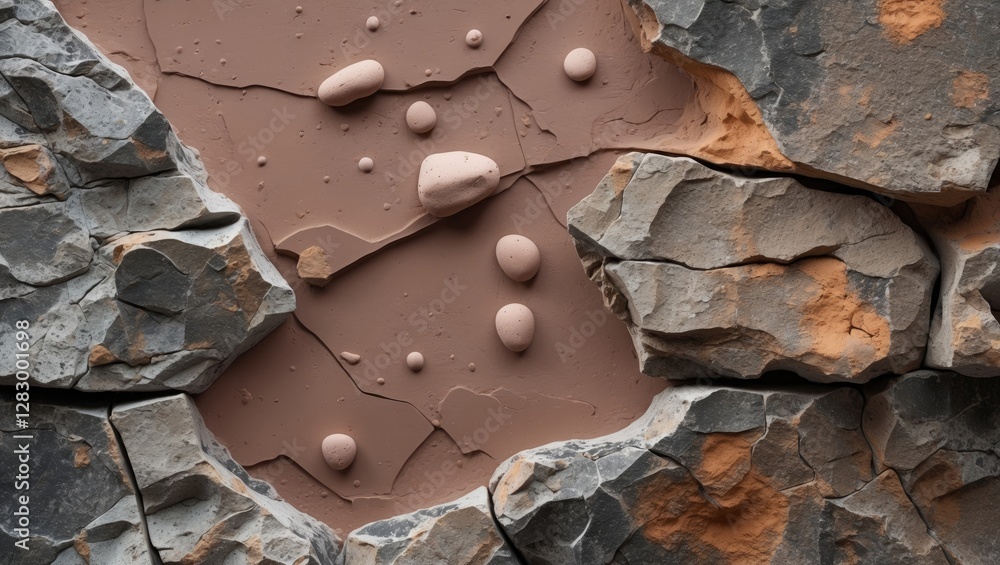Stock-Foto „Mocha Mousse Rock Texture for 2025 Abstract Design Elements ...